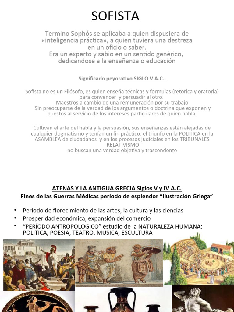 Significado de Sofista en Grecia | PDF | Educación en artes liberales