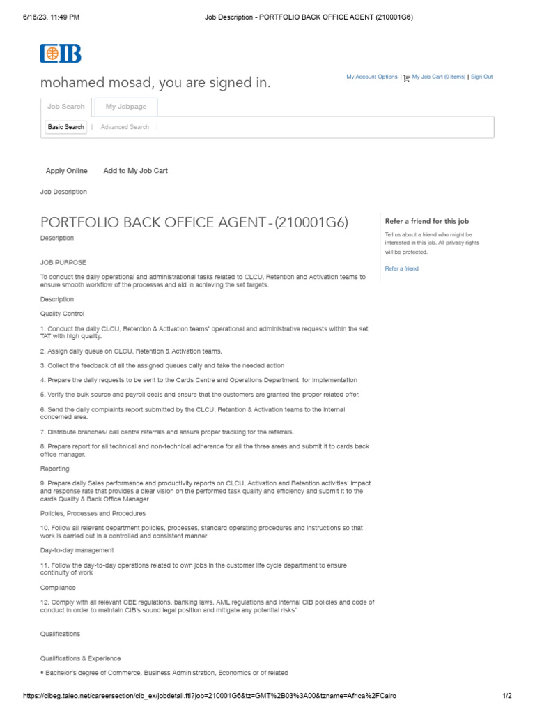 Portfolio Back Office Agent | PDF | Regulatory Compliance | Economies
