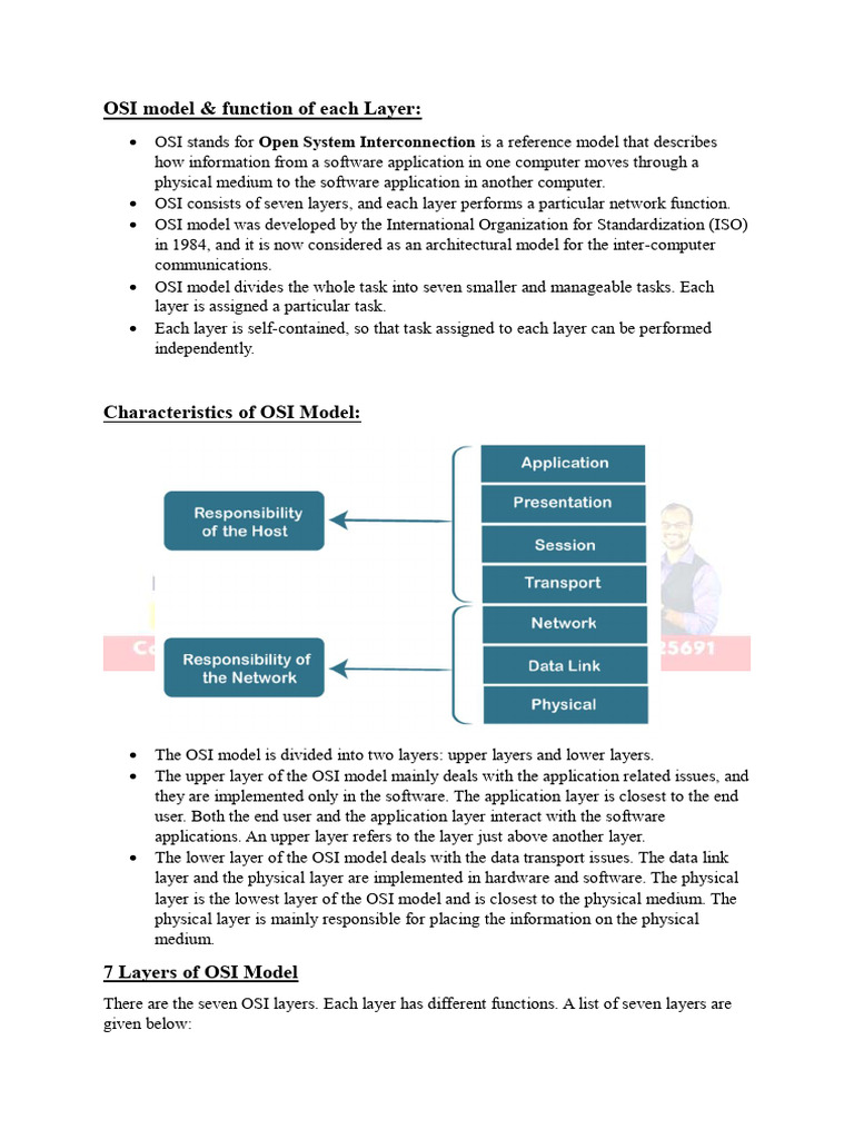 The Reference Model Part 1 | PDF | Osi Model | Computer Network