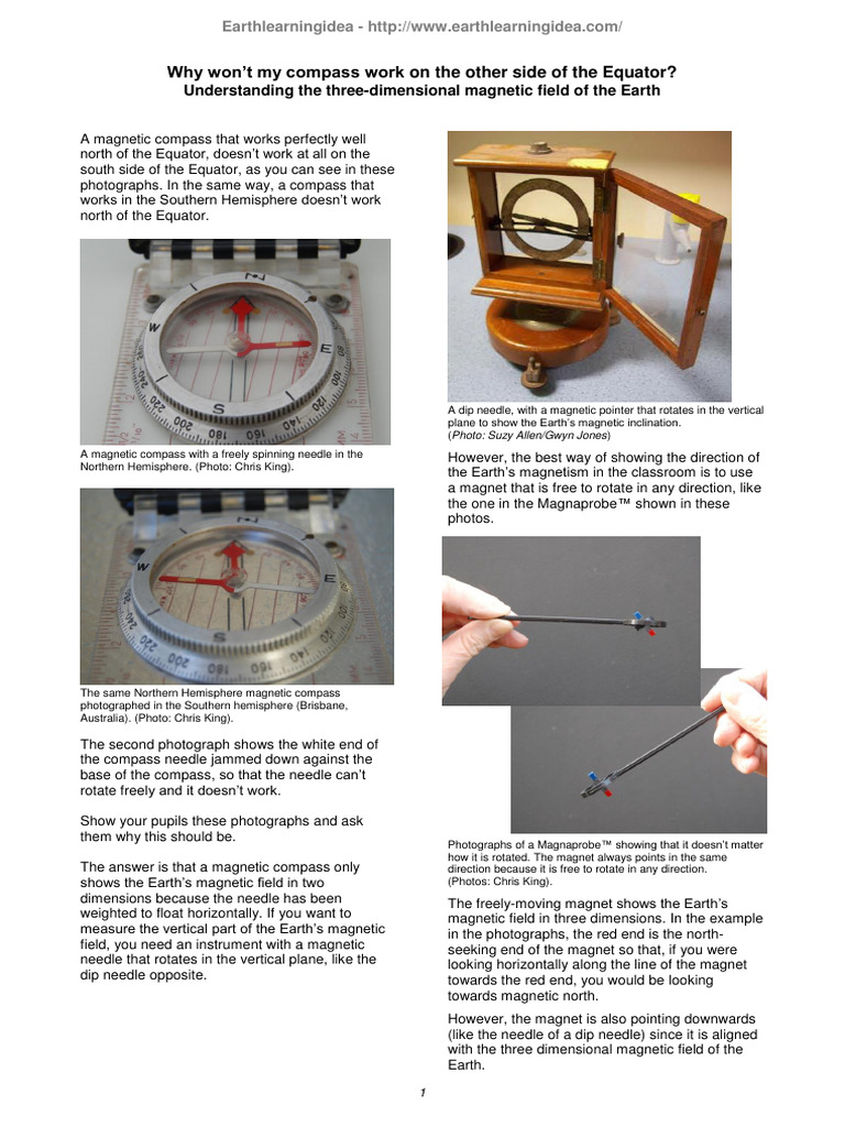 197 Compass | PDF | Compass | Earth's Magnetic Field