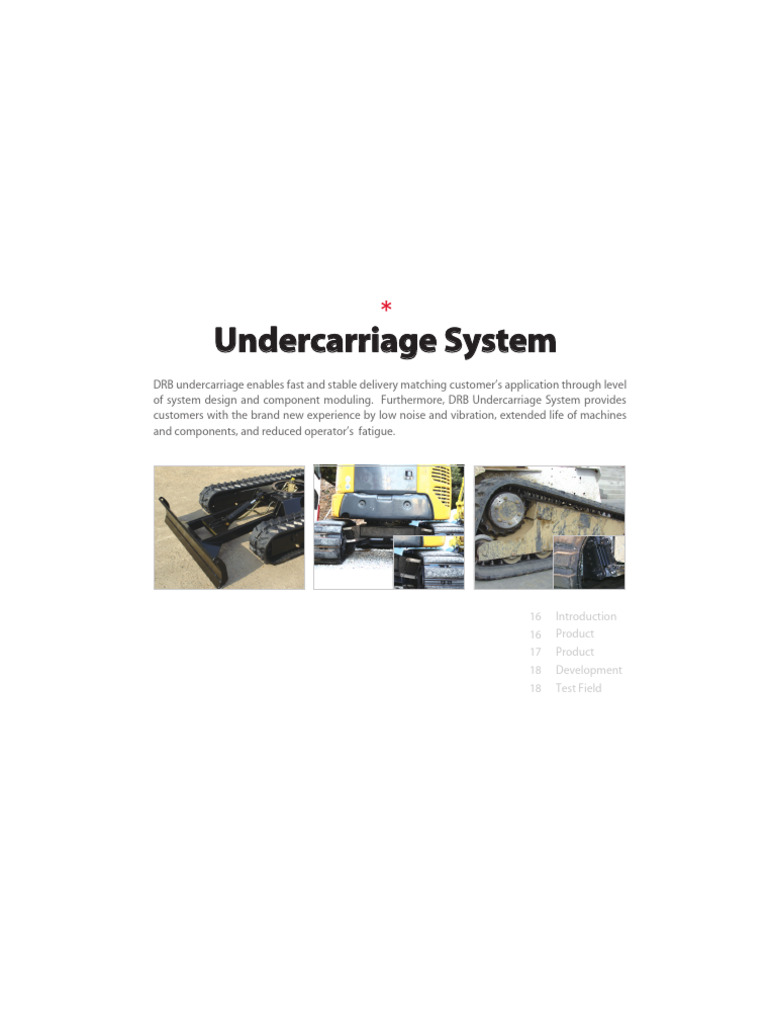 (Rubber Track & Undercarriage System) Undercarriage System | PDF ...