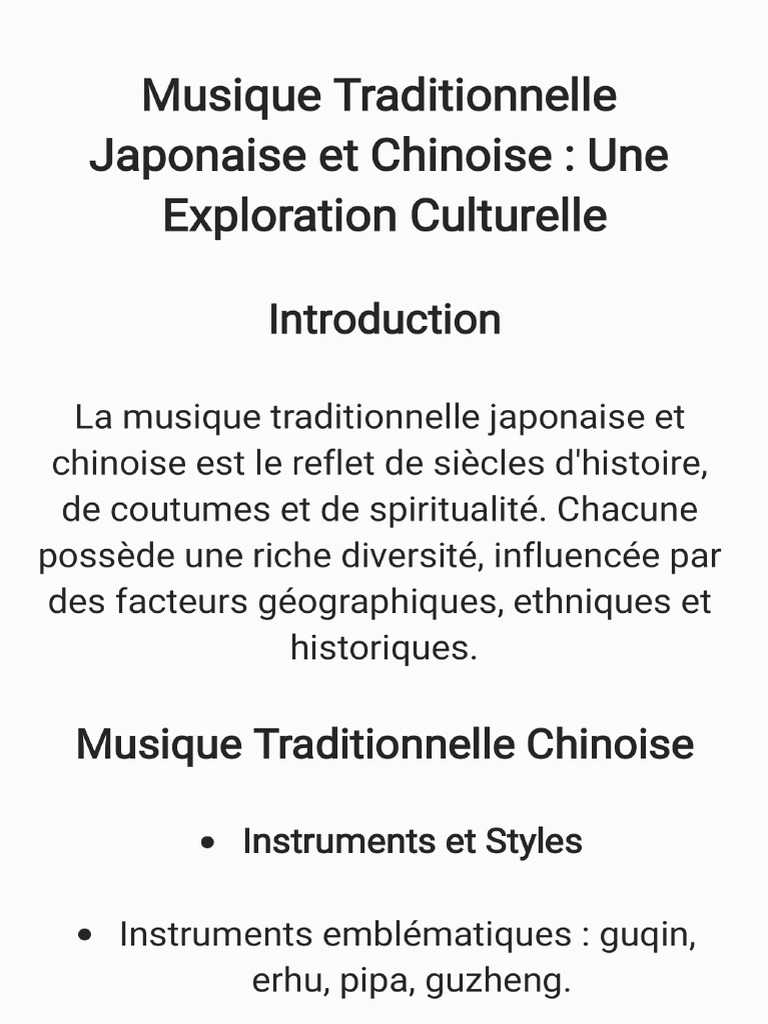 Exposé de Musique | PDF