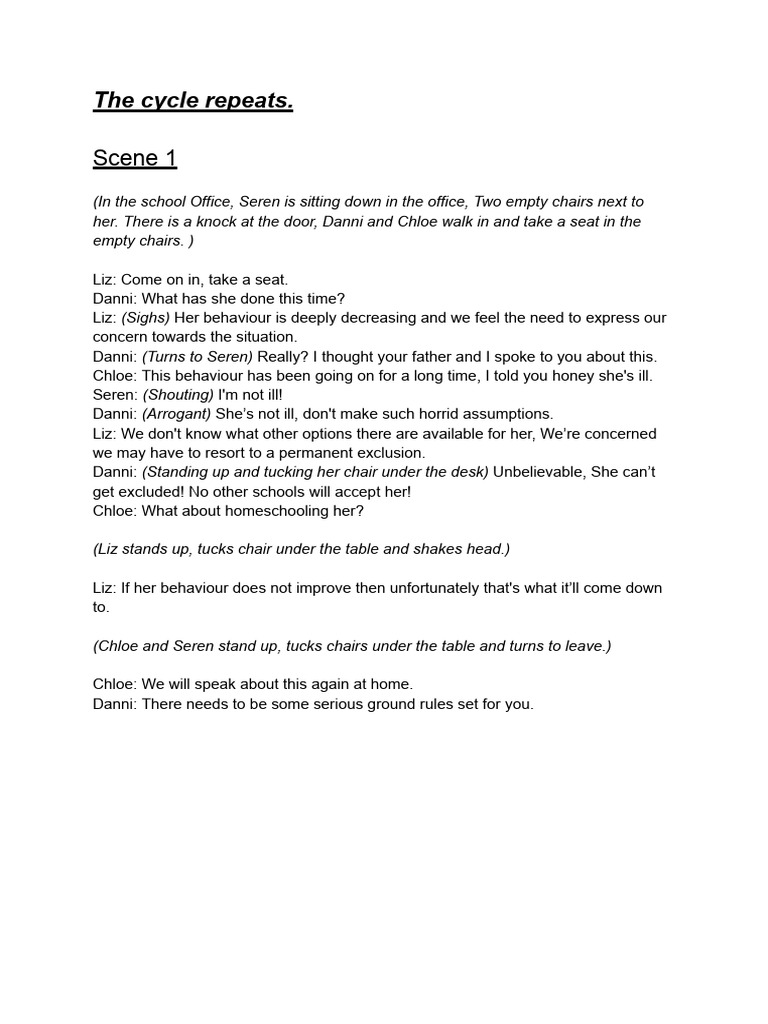 The Cycle Repeats - Script | PDF