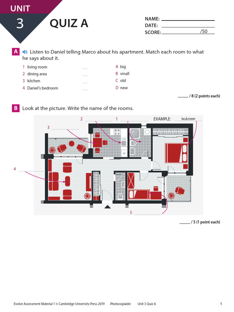 Evolve - L1 - Unit 3 Quiz - A | PDF