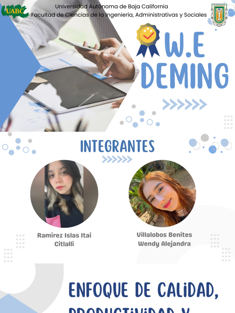 Deming | PDF | Calidad (comercial) | Estadísticas
