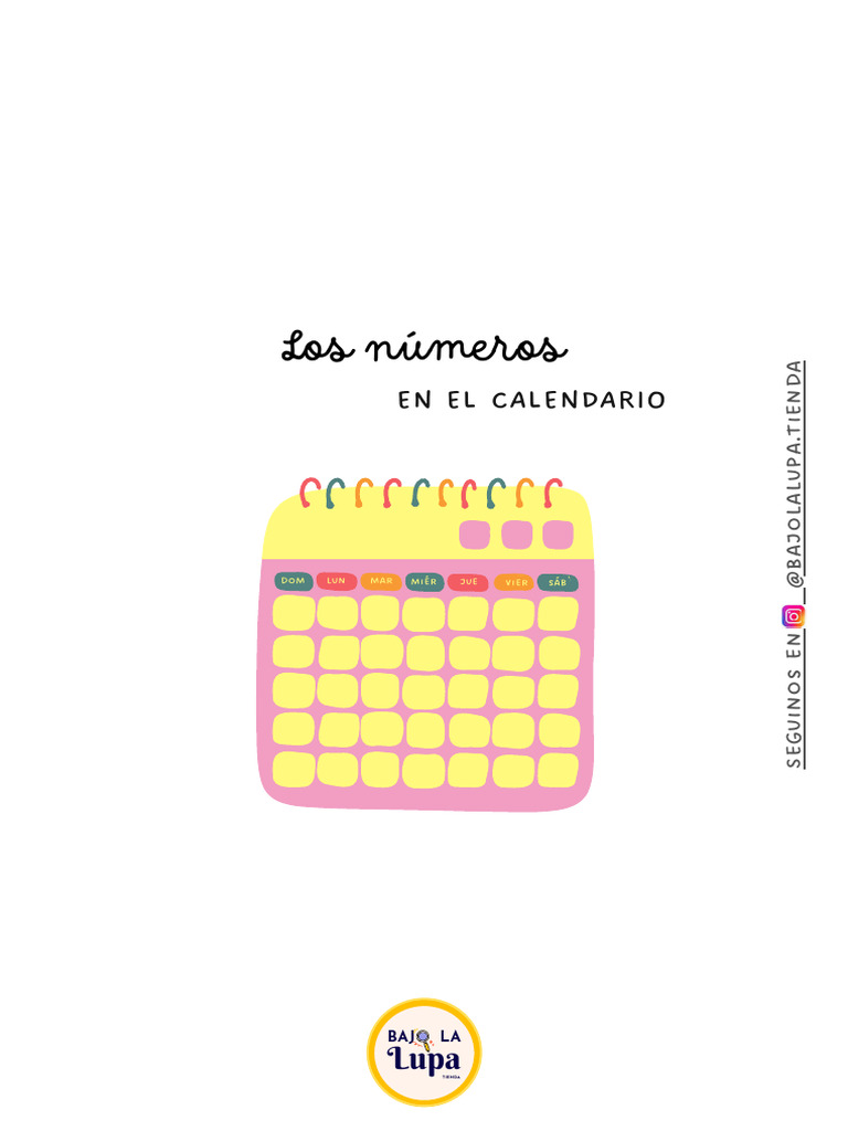 Los Números en El Calendario | PDF