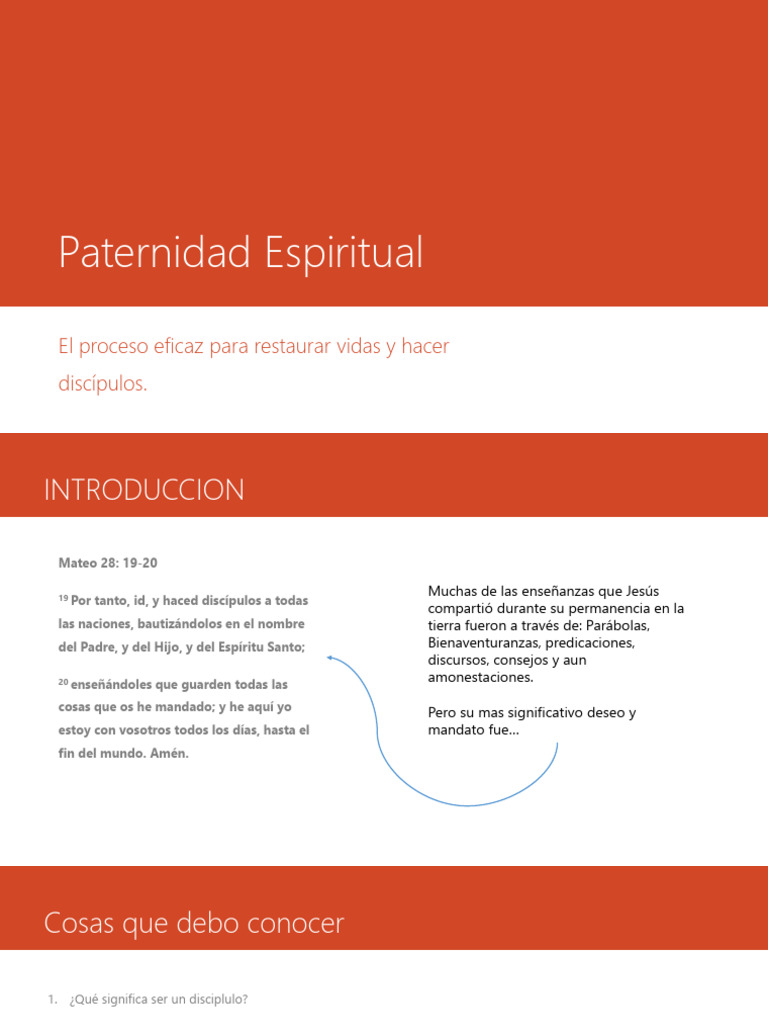 Clase 1 - Paternidad Espiritual | PDF