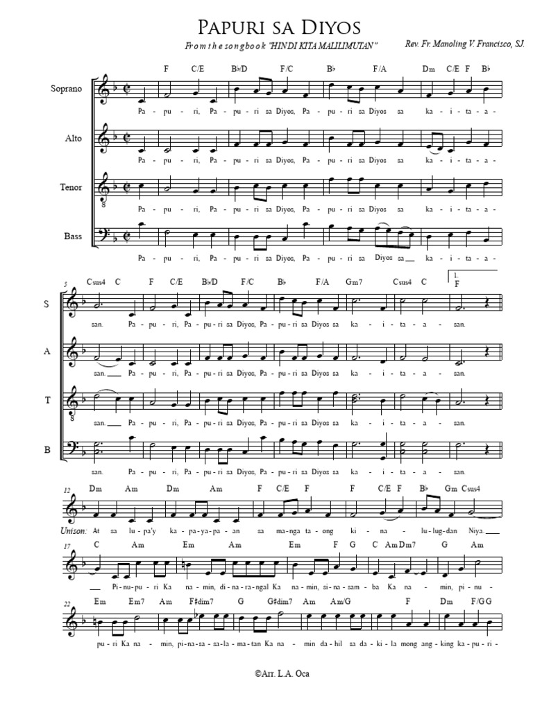 Papuri Sa Diyos Pdf
