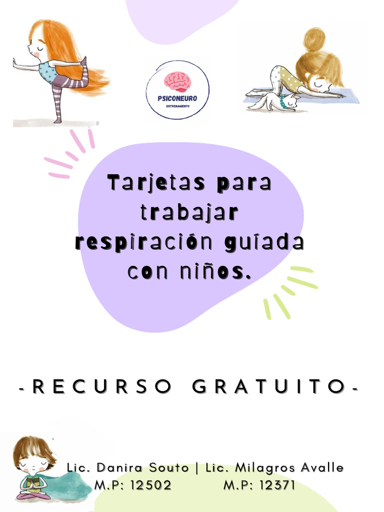 Tarjetas de Respiración Guiada Psiconeuro | PDF