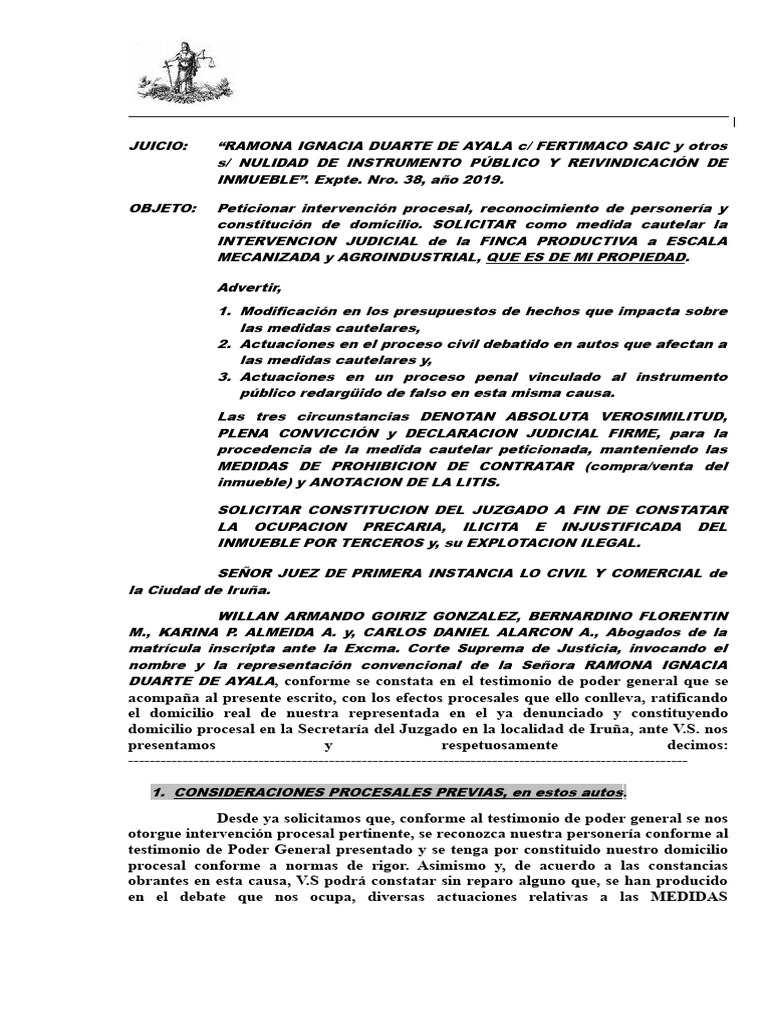 Berna - Ramona Duarte de Ayala - Interventor Judicial - Definitivo Feb ... Berna - Ramona Duarte de Ayala - Interventor Judicial - Definitivo Feb ...