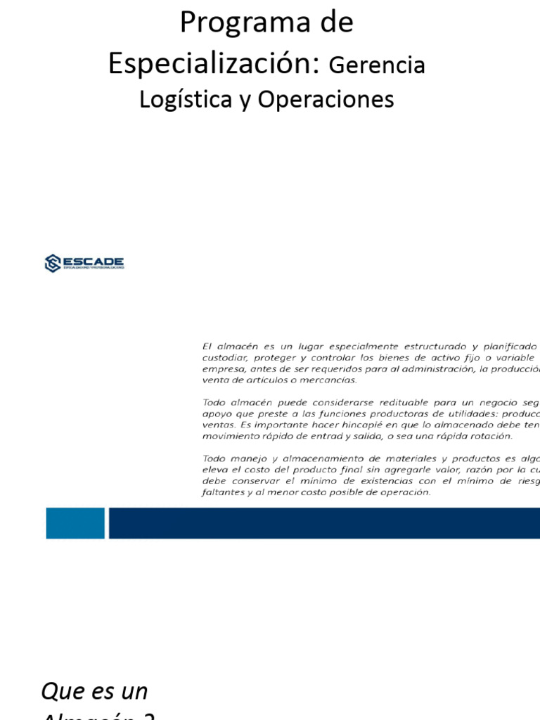 SESION 4 Gestión de Almacenes ABC | PDF | Almacén | Business