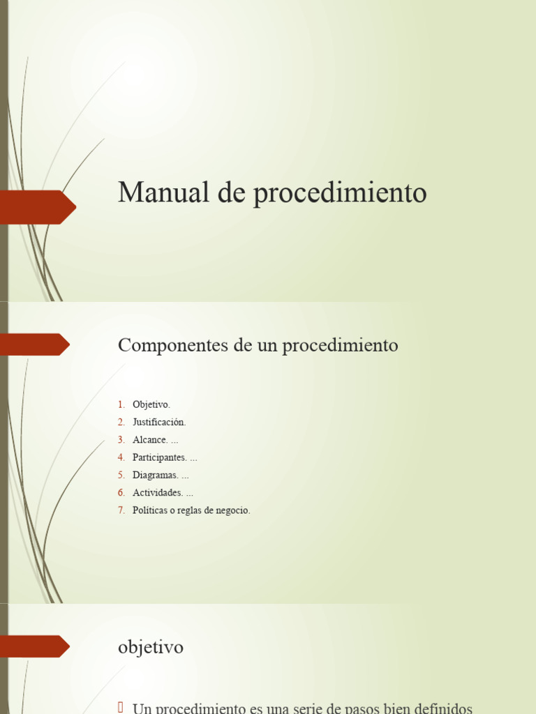 Manual de Procedimiento | PDF