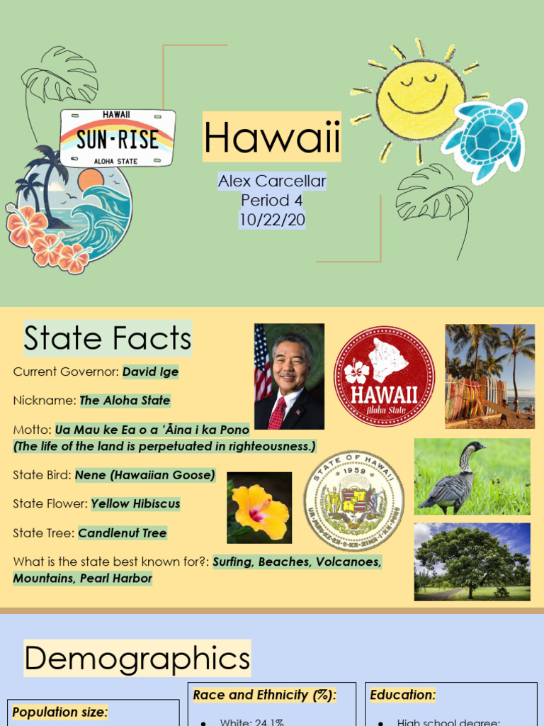 Alex Carcellar - State Report Project Hawaii - 1060460 1 | PDF | Hawaii ...