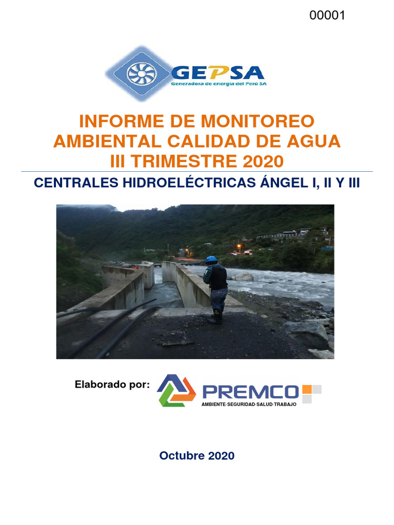 Informe de Monitoreo de Agua | PDF | Hidroelectricidad | Agua