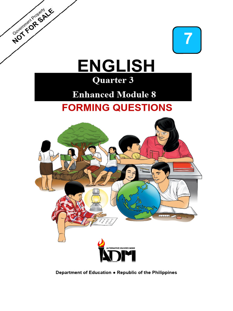 Enhanced English 7 Q3 Module 8 | PDF | Question | Verb