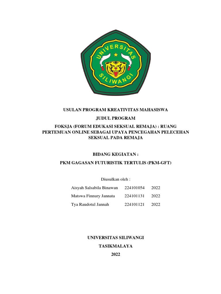 PKM-GFT - Aisyah Salsabila Binawan | PDF