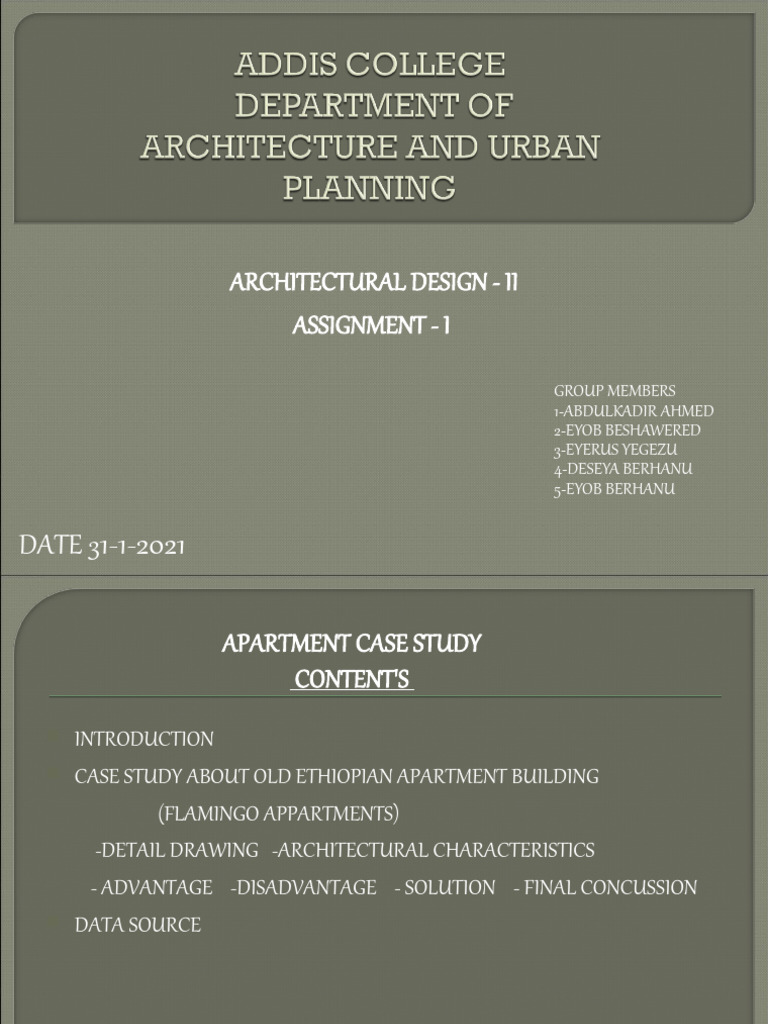 Apartment Case Study | PDF