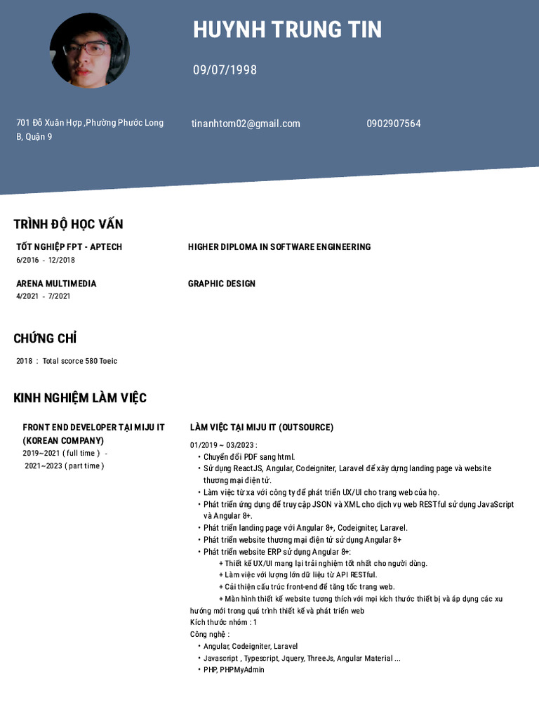 Huynh Trung Tin | PDF