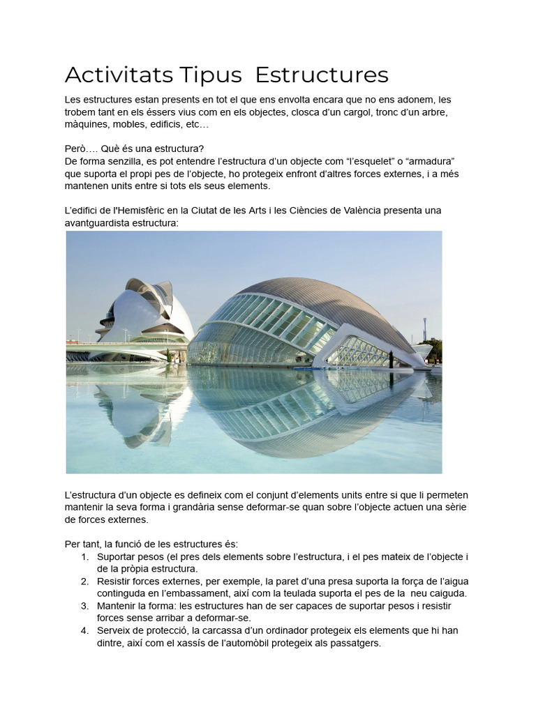 Activitats Tipus Estructures | PDF