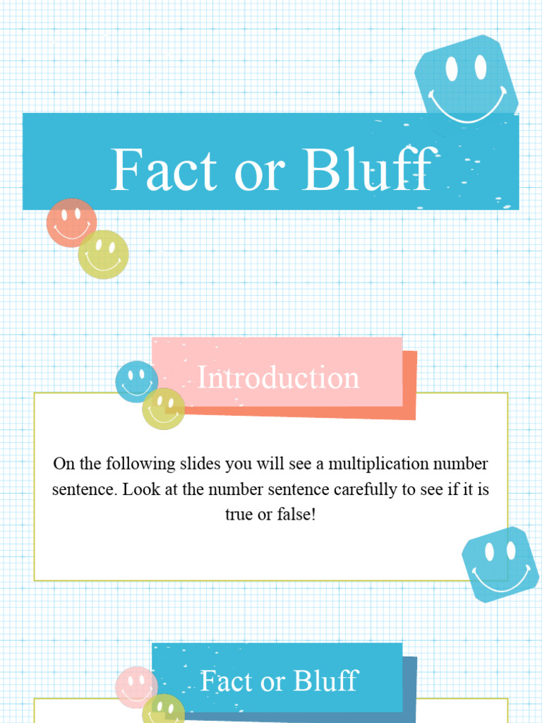 Fact or Bluff Template | PDF