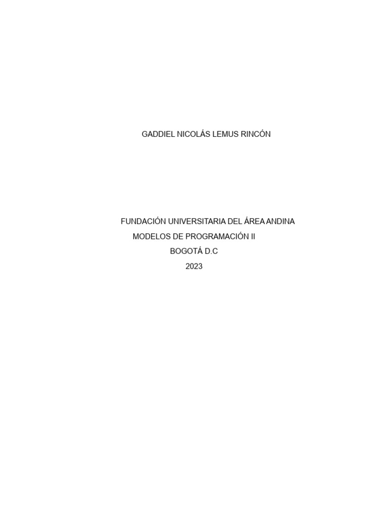 Modelos Programación Ii - Eje 2 | PDF | Seguridad | La seguridad ... Modelos Programación Ii - Eje 2 | PDF | Seguridad | La seguridad ...