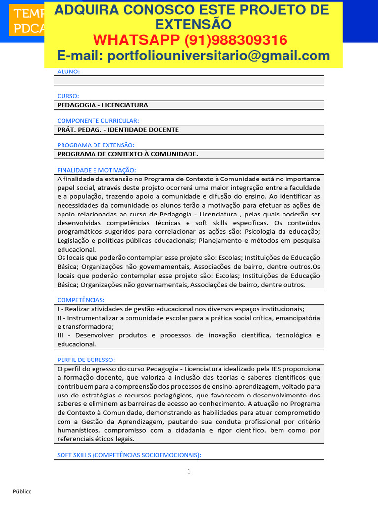 Práticas Pedagógicas Identidade Docente Pedagogia Pdf Pedagogia