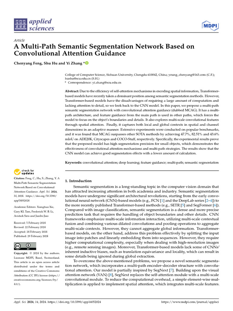 A Multi Path Semantic Segmentation Network Based O Pdf Image