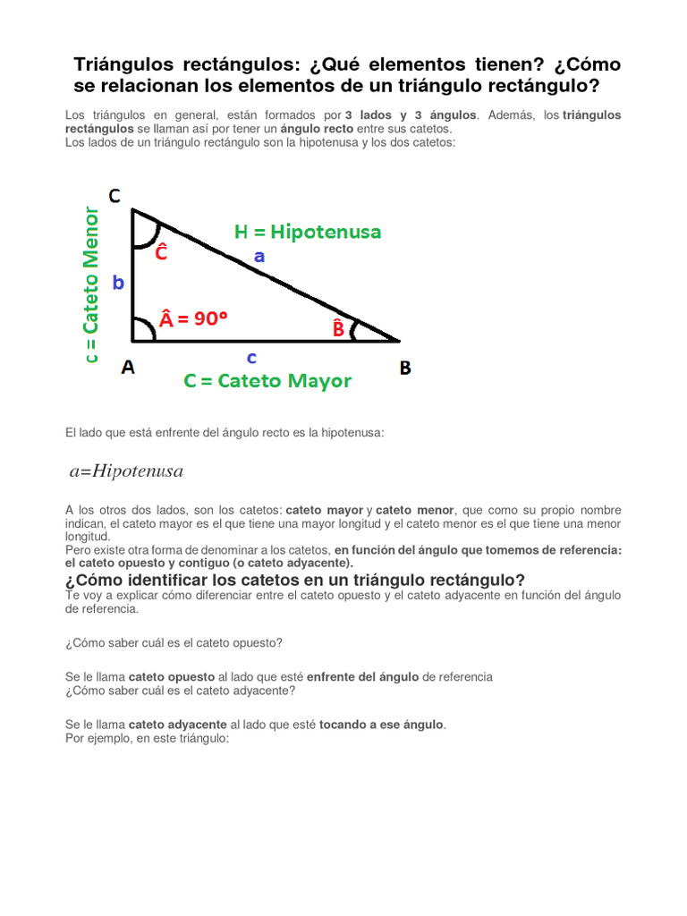 3 Teoría.. Triángulos Rectángulos Razones Trigonométricas | PDF | Funciones trigonométricas ...