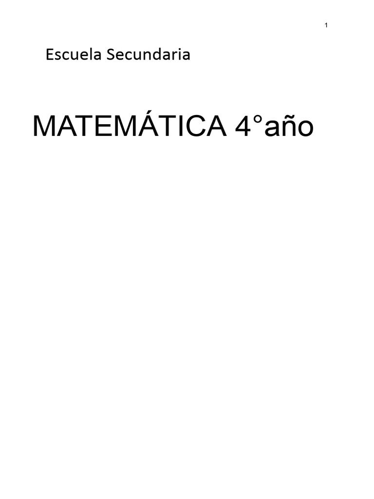 Cuadernillo 4to 2024 Final PDF | PDF
