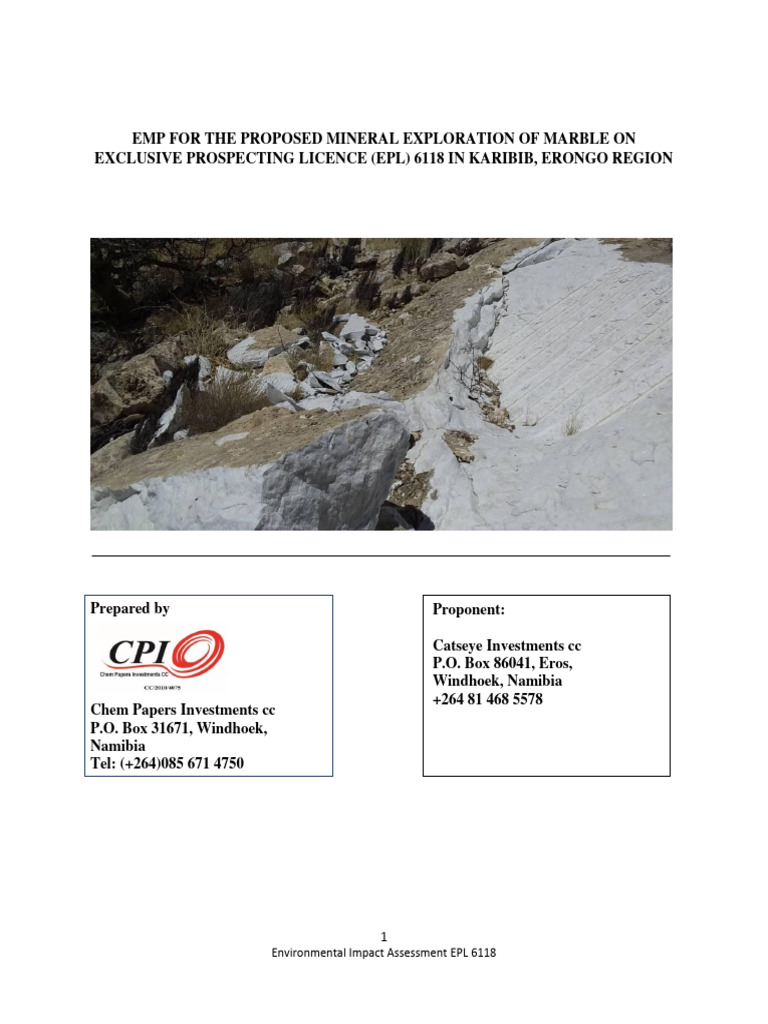 11 EMP Mineral Exploration Activities | PDF