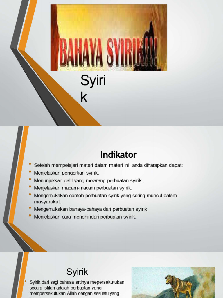 Bahaya Syirik | PDF
