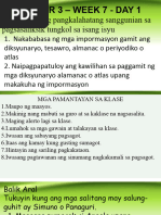 13 FIL5 LAS Q2 MELC 13 Paggamit NG Pangkalahatang Sanggunian | PDF