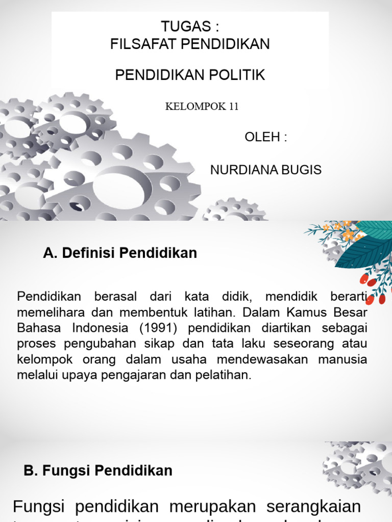 Pendidikan Politik: Definisi dan Fungsi | PDF