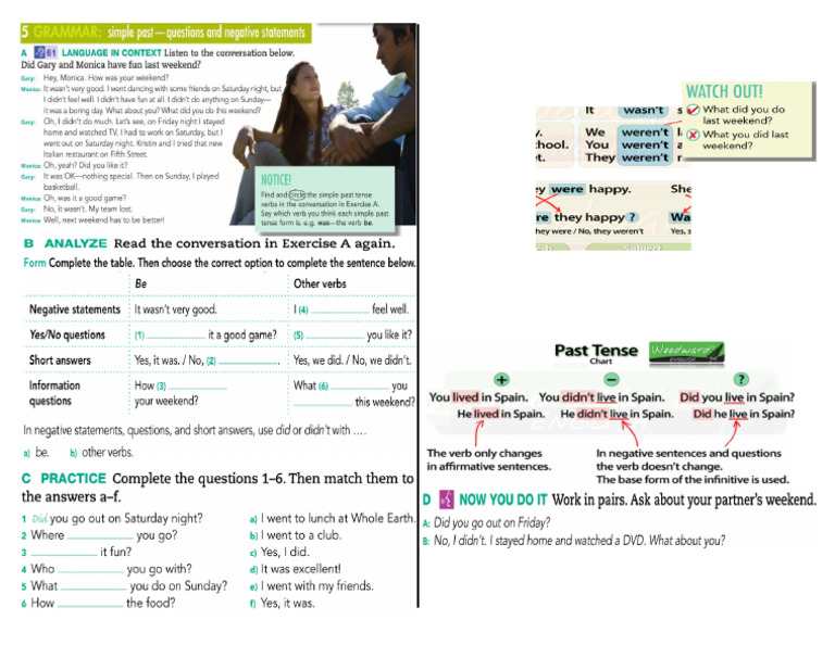 5 - Simple Past - Questions | PDF