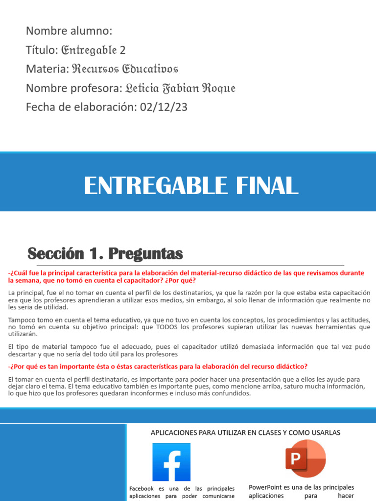 entregable 2 recursos | PDF | Información