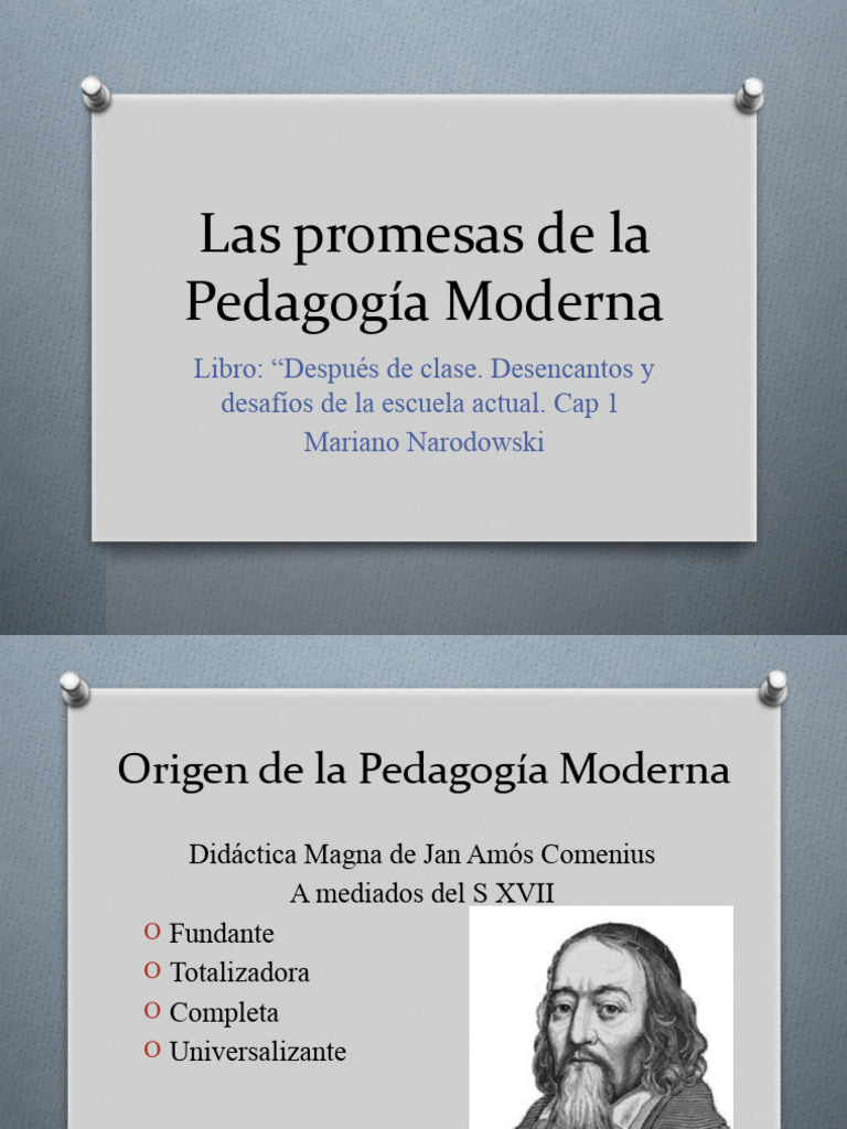 Promesas y Desafíos de la Pedagogía Moderna | PDF | Educación en artes ...
