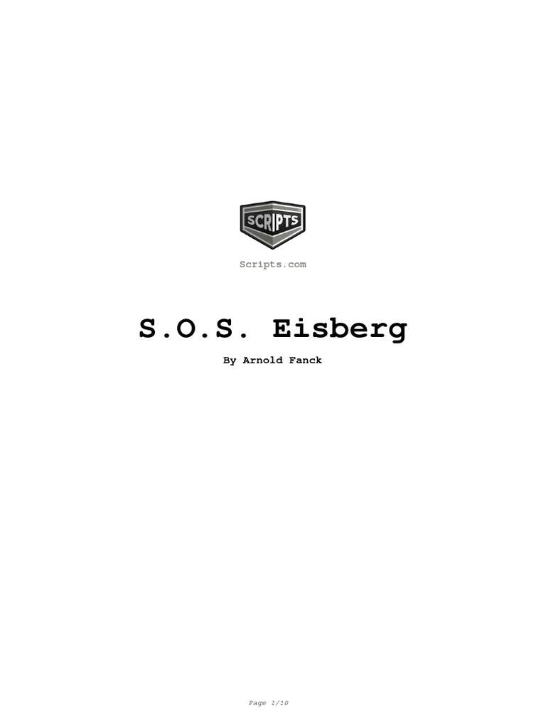 S.O.S. Eisberg: The Lost Expedition | PDF