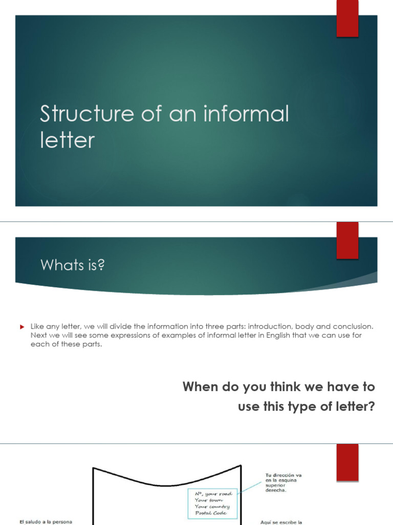 Informal Letter Writing Guide | PDF | Linguistics