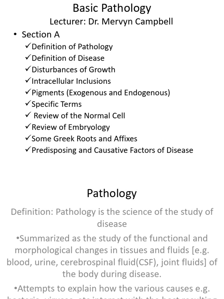 Basic Pathology I | PDF | Pathology | Epithelium