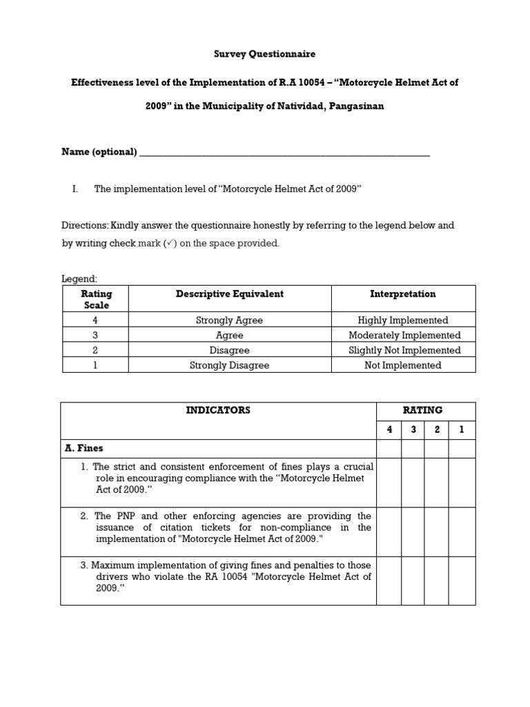 Floating-of-Survey-Questionnaire-for-PNP | PDF