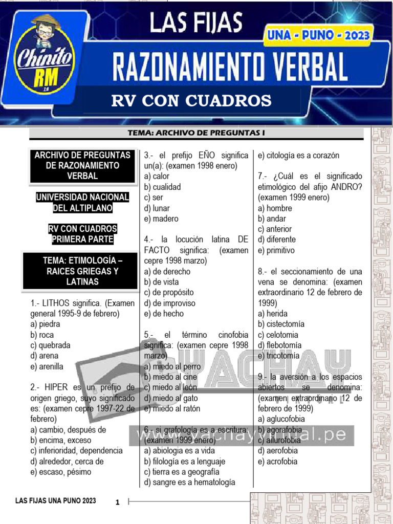 Archivo - Las Fijas - 2023 | PDF