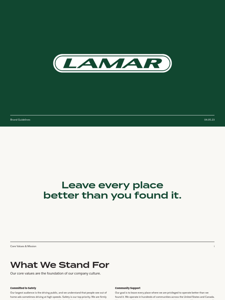 Lamar 2023 | PDF | Logos | Typography