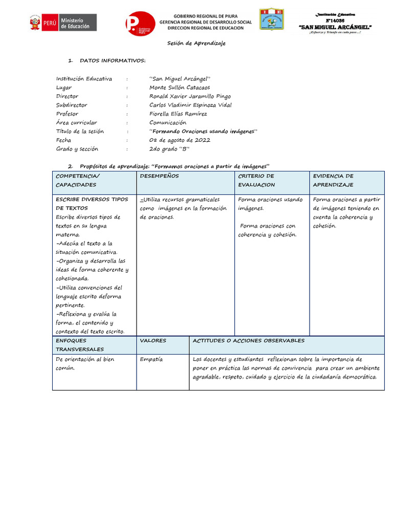 La Oracion | PDF | Evaluación | Aprendizaje La Oracion | PDF | Evaluación | Aprendizaje