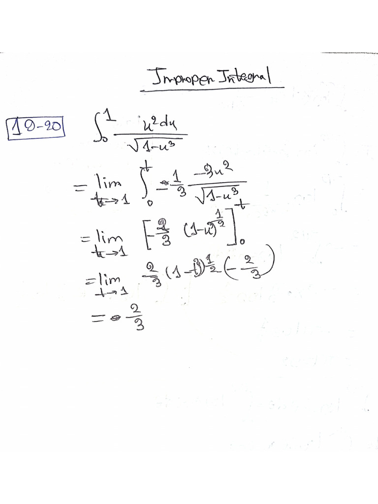 Improper Integral | PDF