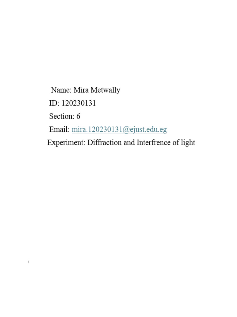 Diffraction | Download Free PDF | Diffraction | Wavelength