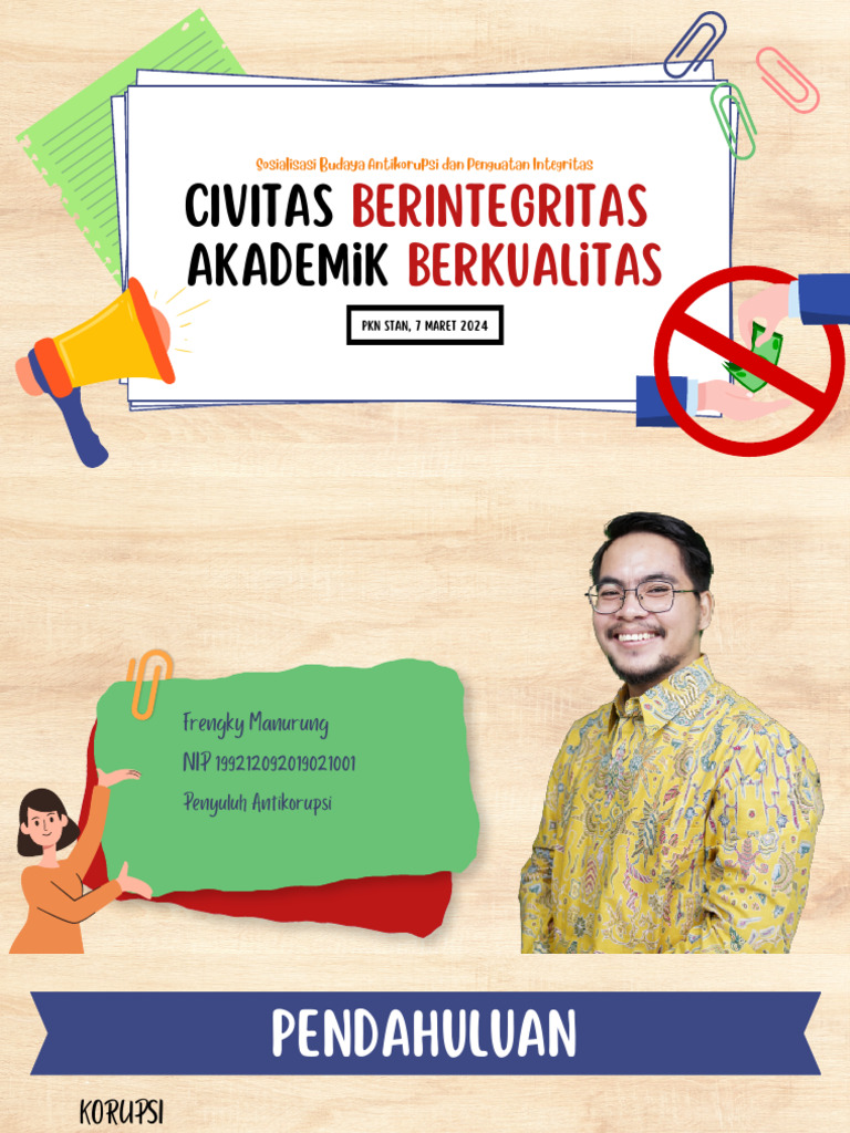 Sosialisasi Antikorupsi - Rakor Pengajar 7 Maret 2024 | PDF Sosialisasi Antikorupsi - Rakor Pengajar 7 Maret 2024 | PDF