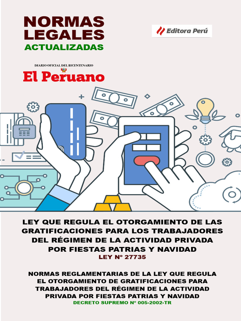 Ley Que Regula El Otorgamiento de Las Gratificaciones en La Actividad Privada y Norma ...