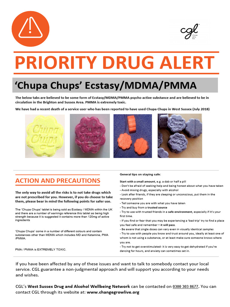 Chupa Chups: Ecstasy Risks and Alerts | PDF | Mdma | Social Aspects Of ...