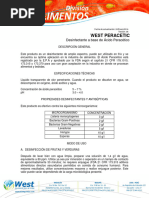 Ficha Técnica de Puristeril 340 | PDF | Hemodiálisis | Química