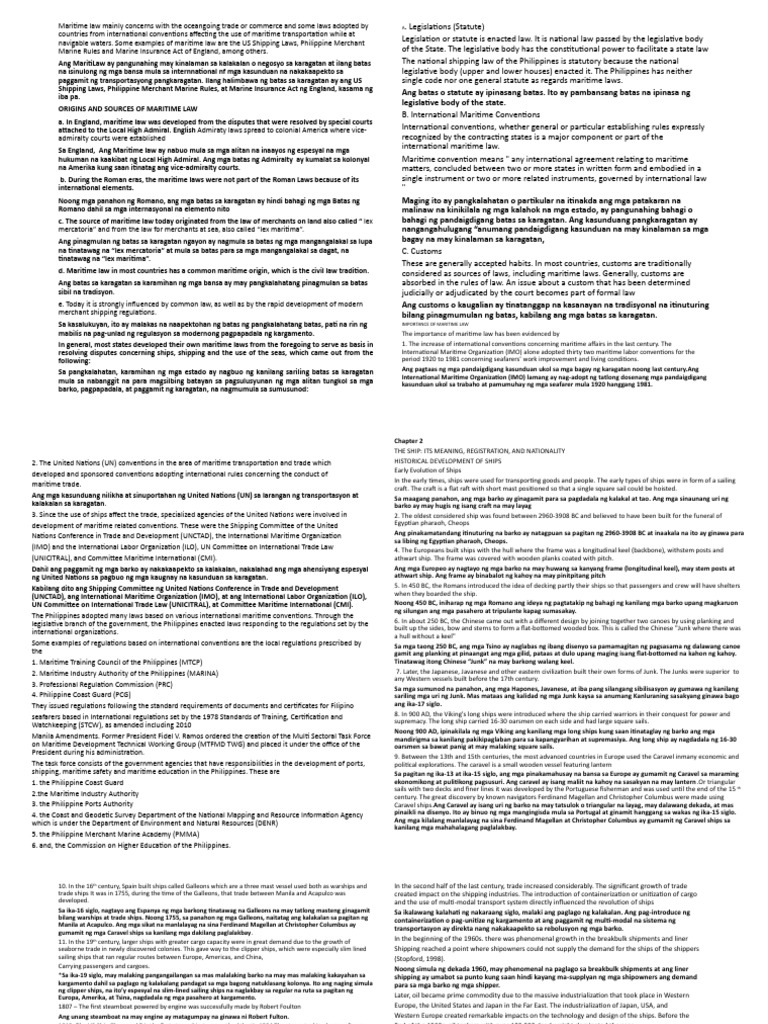 Mar Law Exp | PDF | Admiralty Law | Ships